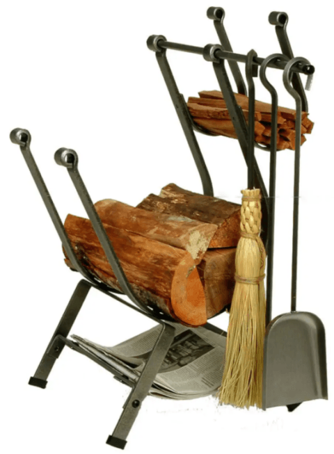 8 Backyard Fire Pit Accessories with Firewood Storage