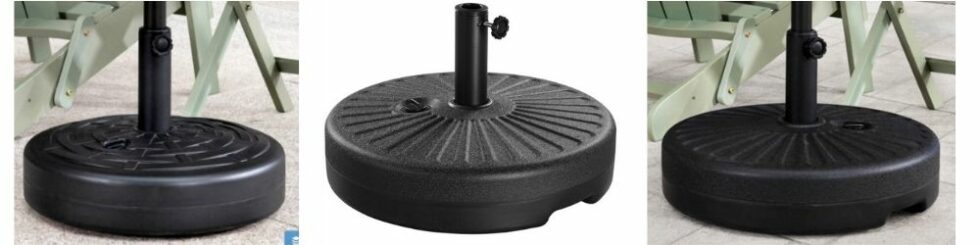 7 Styles of a Patio Umbrella Stand Base for supporting shade